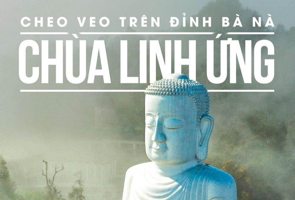 Chùa Linh Ứng cheo veo trên đỉnh Bà Nà